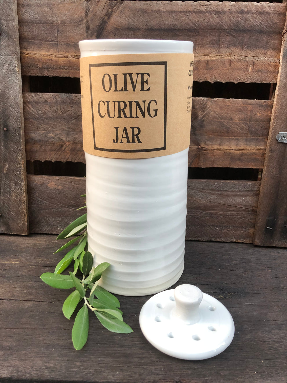 Handmade Ceramic Olive Curing Jar or Miso Crock (2 litre) – Cultured Living